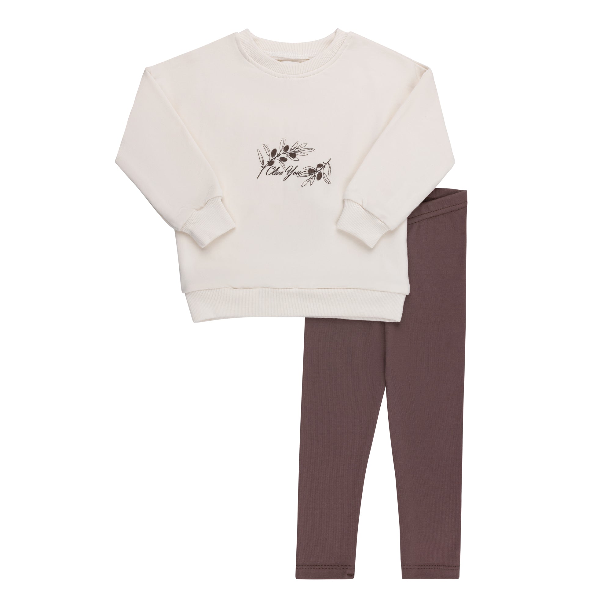 Modal French Terry Olive you Collection - Lounge Set – Ely's & Co.