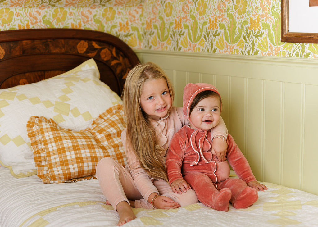 Velour Embroidered Bird & Butterfly Collection- Lounge Set – Ely's & Co.