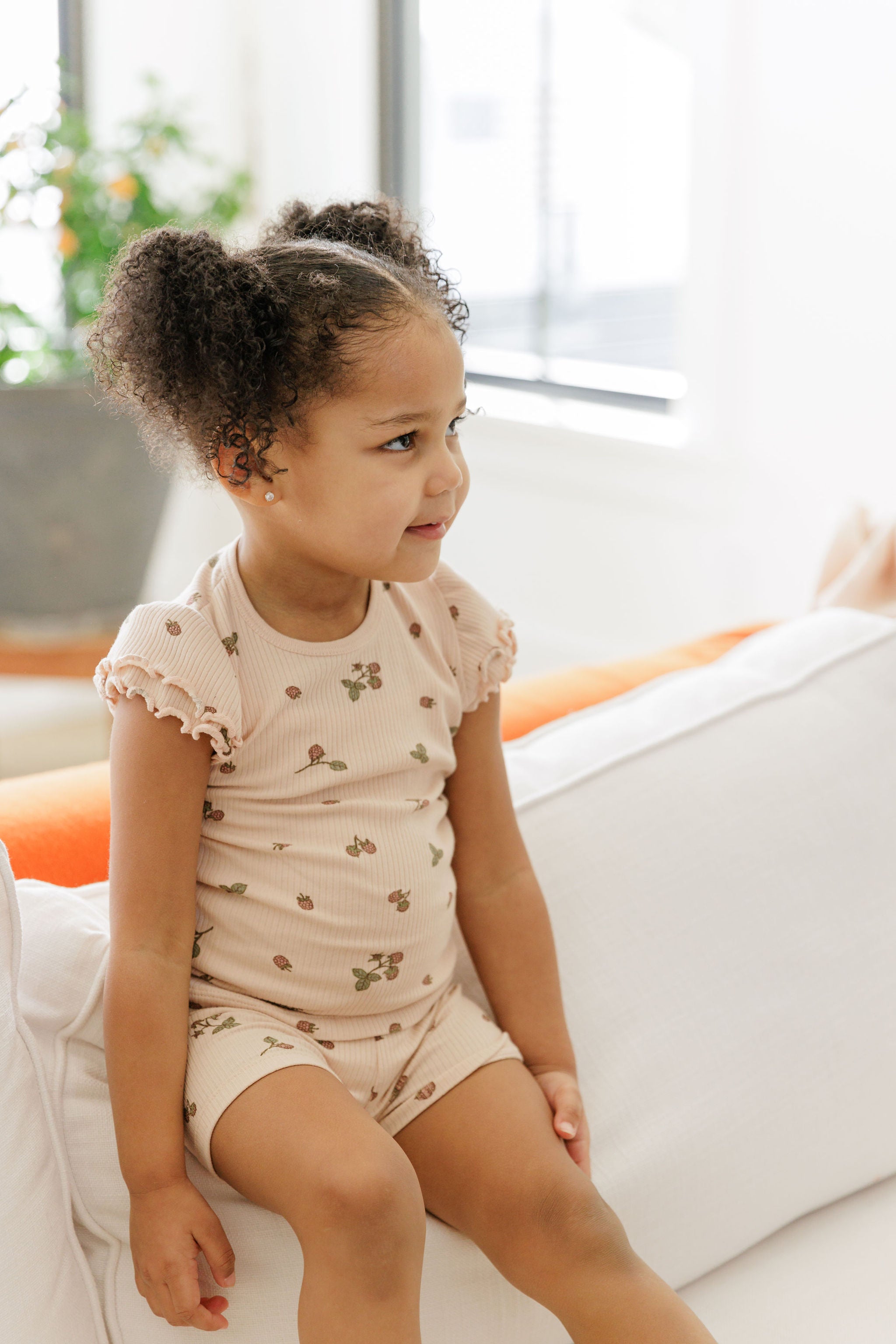 Ribbed Cotton - Raspberries Collection - Short Sleeve Lounge Set – Ely ...