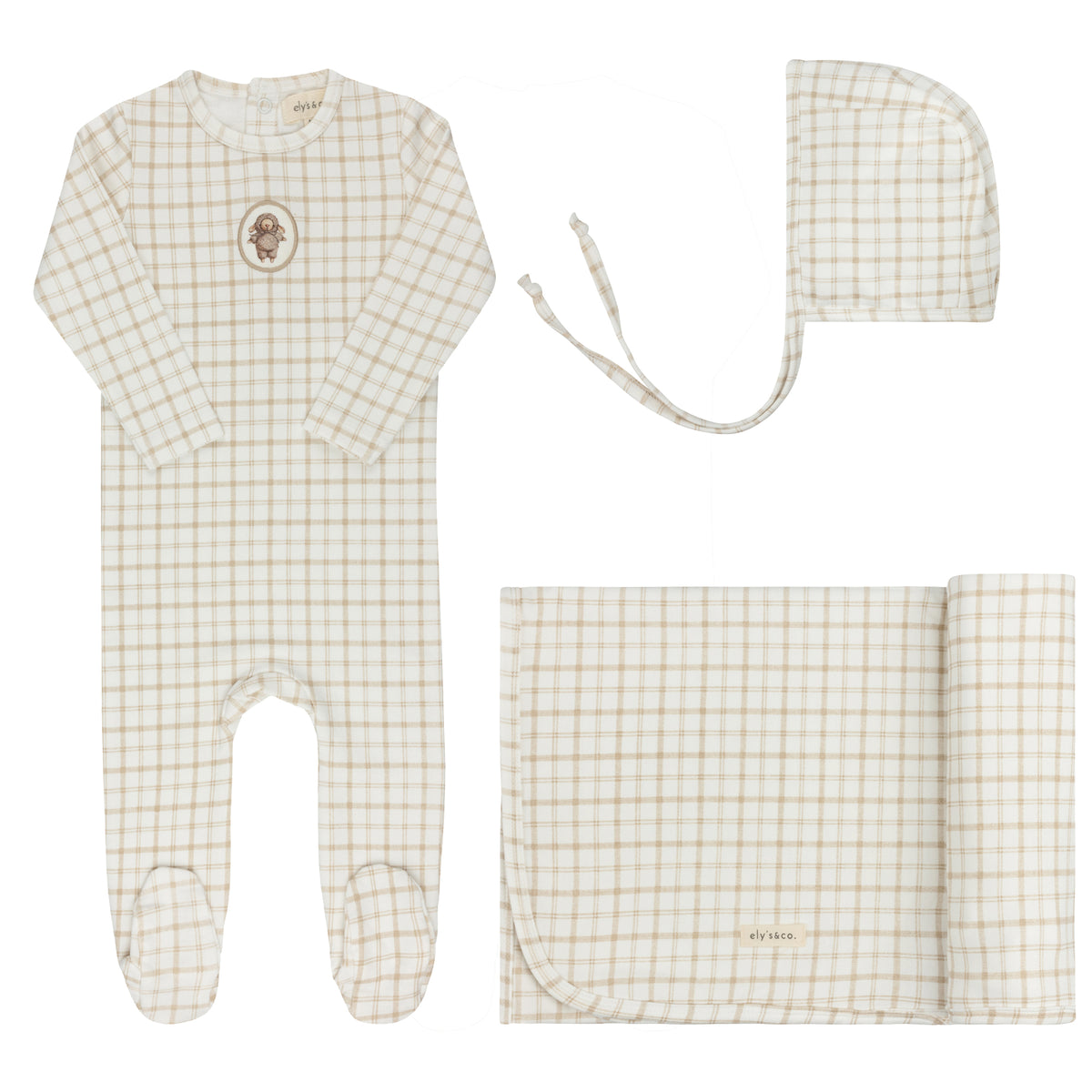 Modal French Terry Plaid Sheep Collection - Take Me Home Set – Ely's & Co.