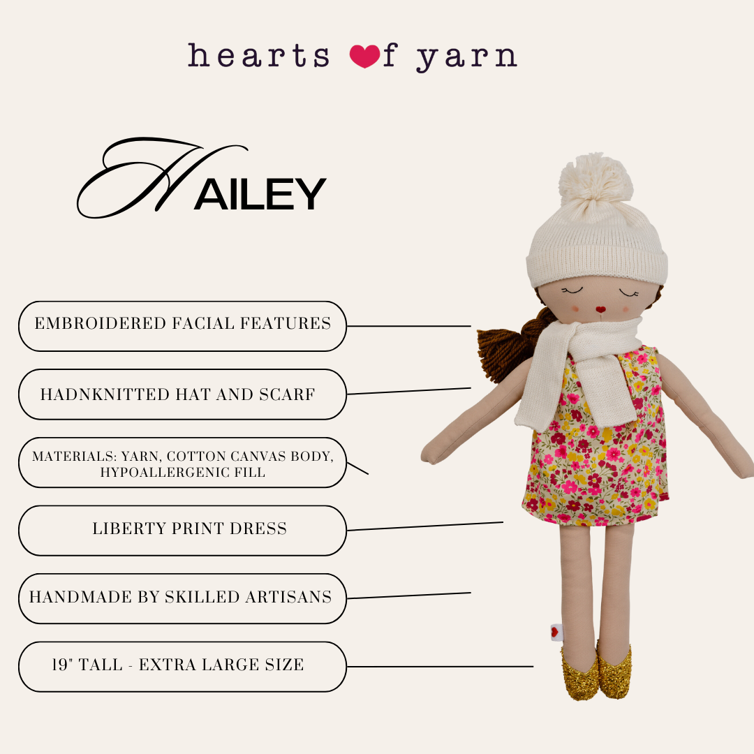 Hearts of Yarn Hailey Doll – Ely's & Co.